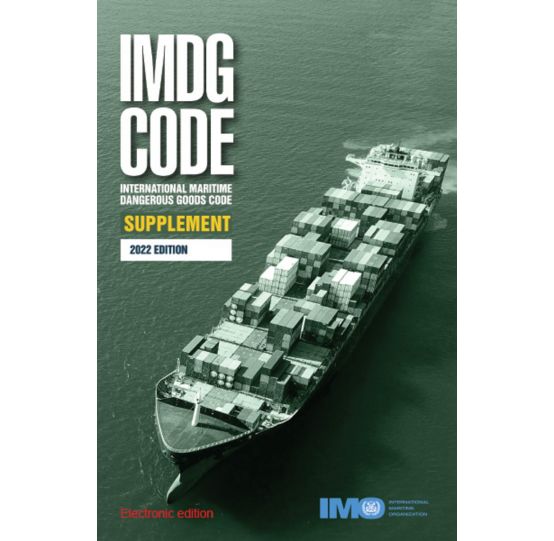 IMDG Code Supplement | International Admiralty Charts Agent | EW Liner ...